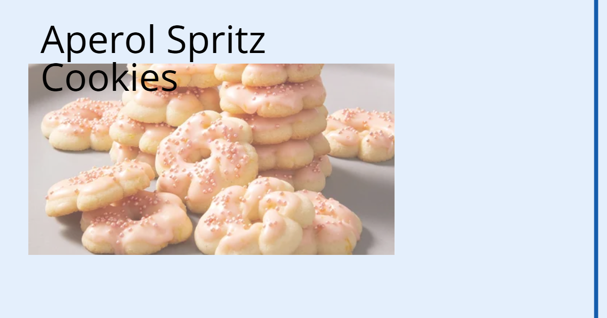 Aperol Spritz Cookies – Good Food, Good Meat, Good God, Let's Eat!