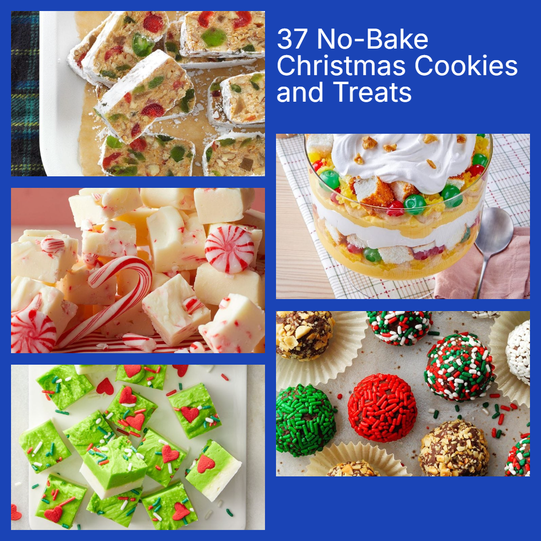 37 No-Bake Christmas Cookies and Treats – Good Food, Good Meat, Good ...